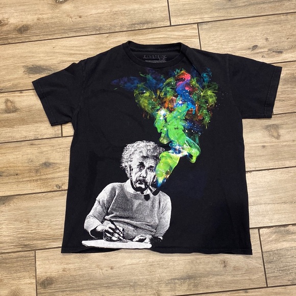 Einstein | Shirts | Albert Einstein Smoking Tee Size S | Poshmark